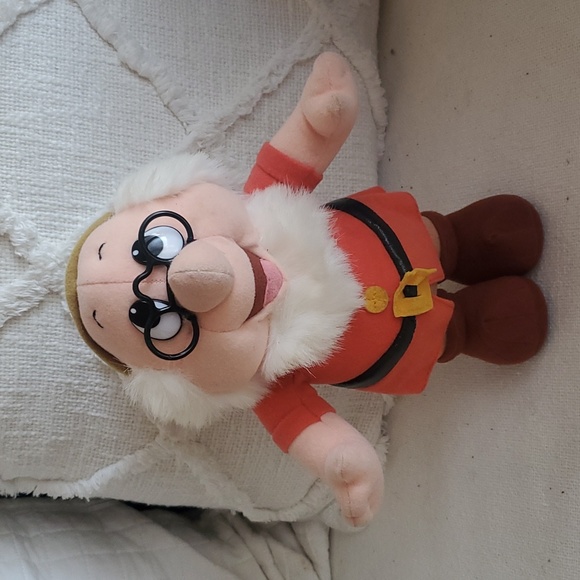 Disney | Toys | Vintage Doc Dwarf Plush Stuffed Doll Snow White 7 ...